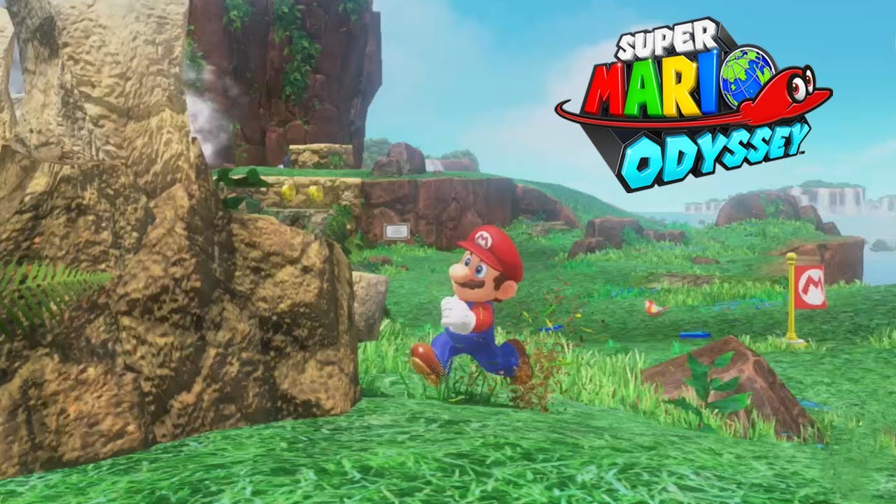 Super Mario Odyssey Cascade Kingdom Walkthrough - YouTube