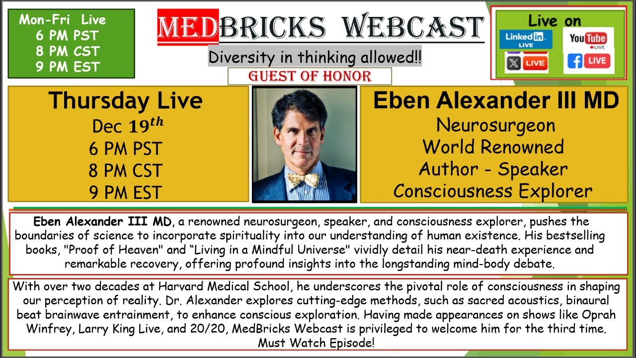 Eben Alexander III MD - Neurosurgeon,World Renowned,Author - YouTube
