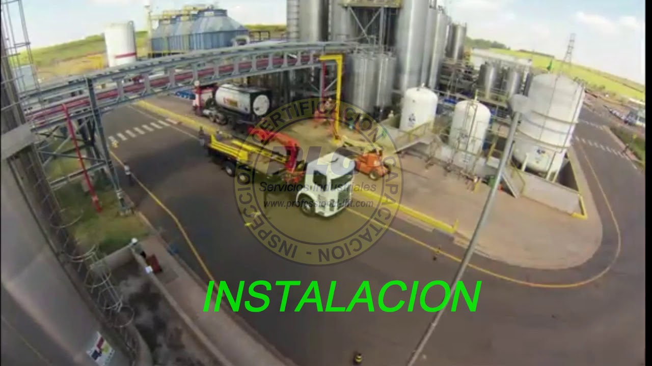 Estación de enlonado para el trabajo seguro sobre camiones. IRAM 3626 ...