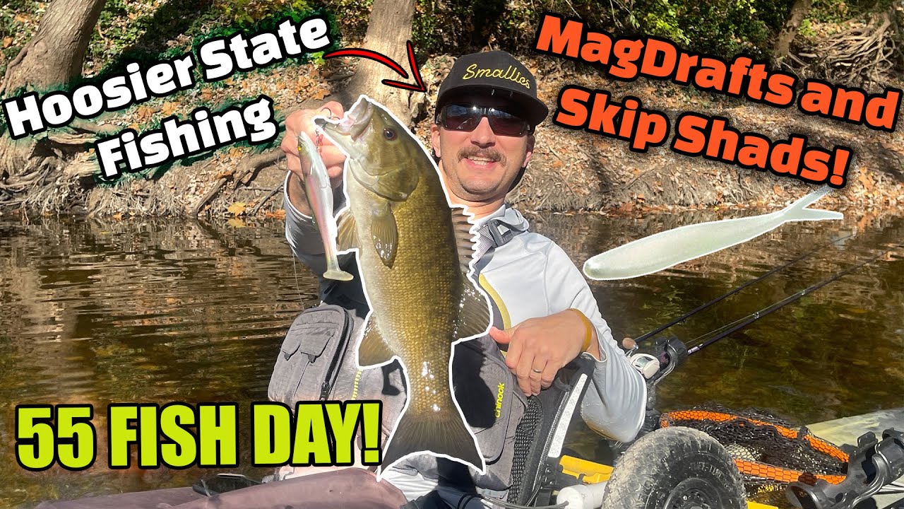 Chasing River Smallies with Hoosier State Fishing! ( Derek Burton) | 55 ...