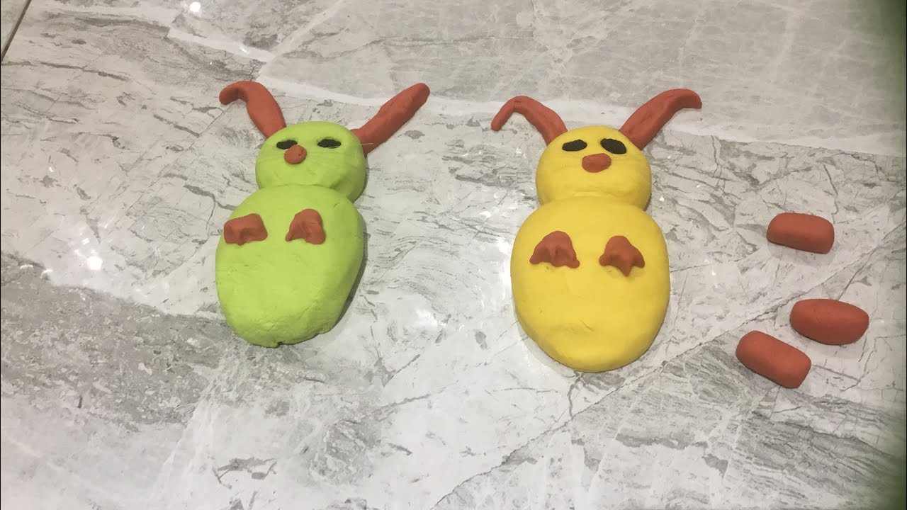 “Play-dough Art”- Bunny 🐰 🐰 - YouTube