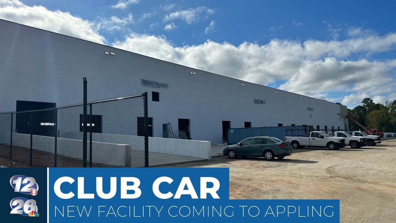 Club Car announces plans for new Appling facility - YouTube