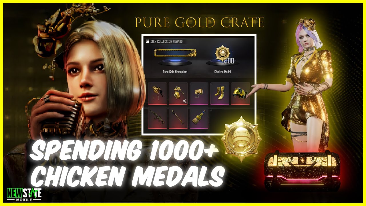 I spent 1000 Chicken Medals on this Crate | New State Mobile - YouTube