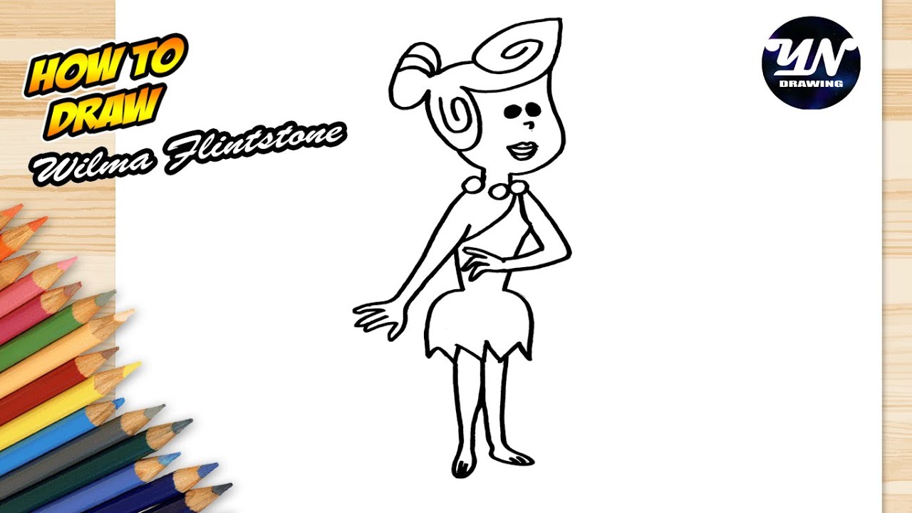 How to Draw Wilma Flintstone fromThe Flintstones - YouTube