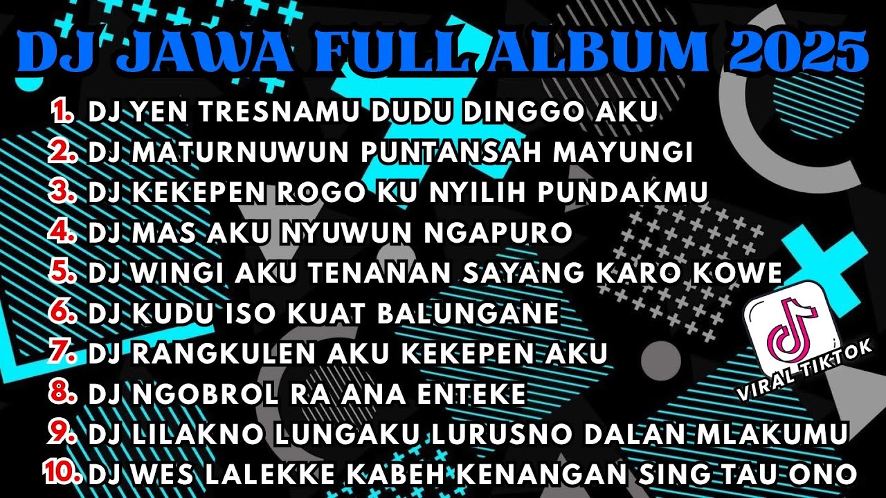 DJ JAWA FULL ALBUM FULL BASS TERBARU 2025 DJ TIKTOK DEK ALIA - YouTube