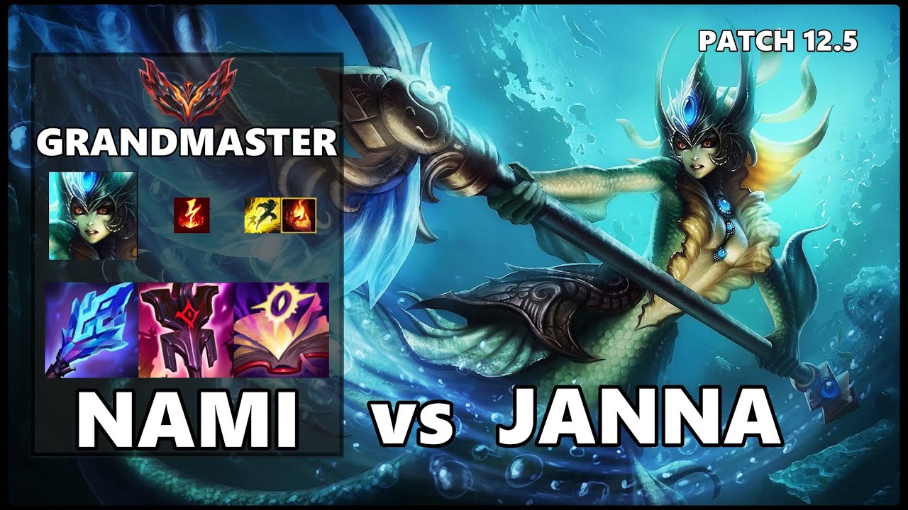 SEASON 12 GRANDMASTER Support Gameplay - NAMI vs JANNA Patch 12.5 - YouTube
