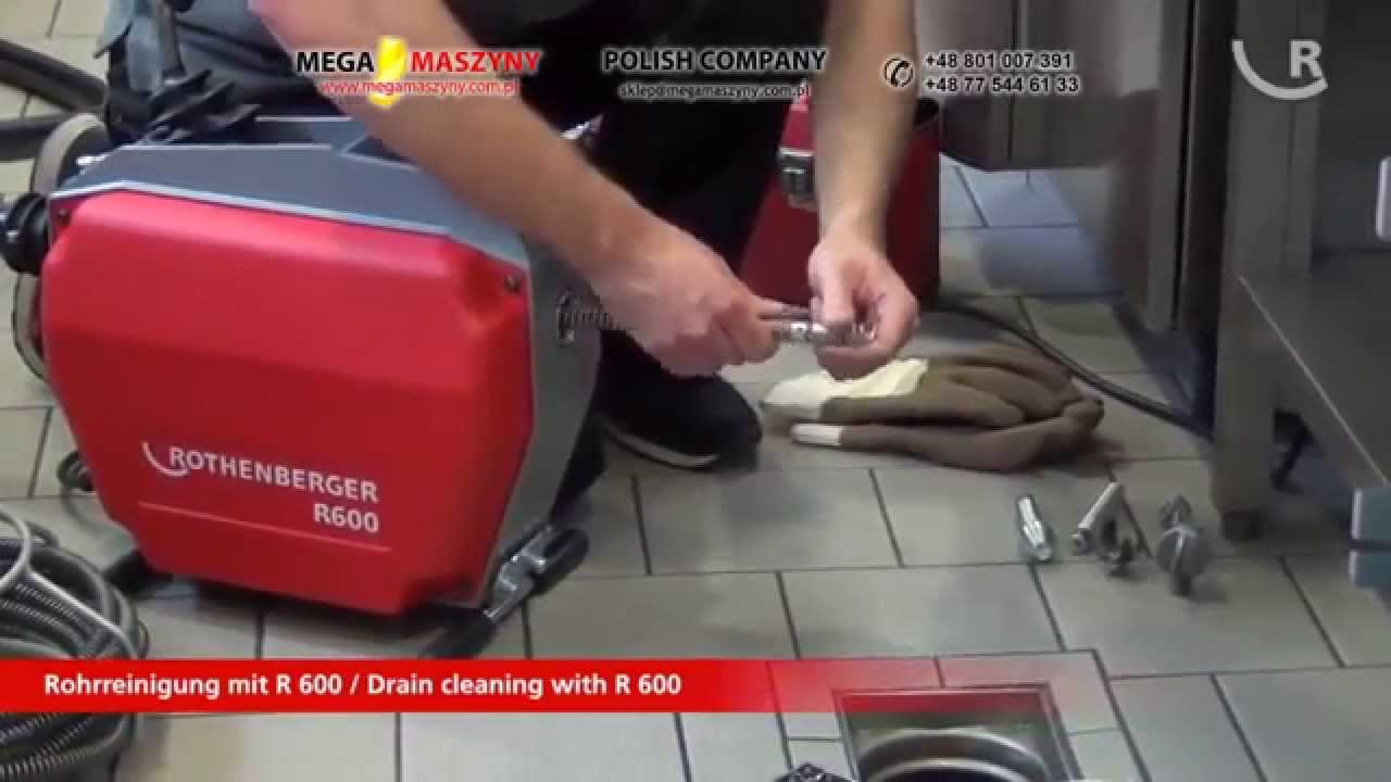 Maszyna do czyszczenia rur ROTHENBERGER R600 - YouTube