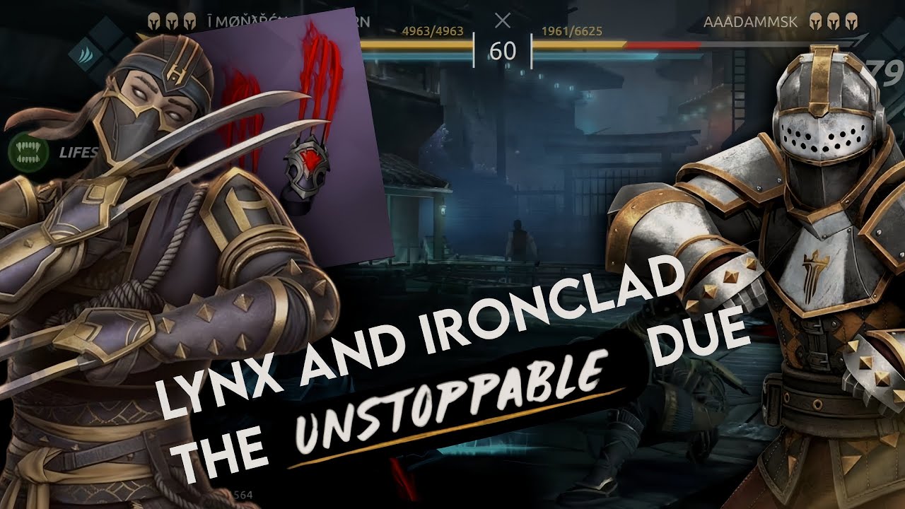 Aggressive lynx and ironclad|Gameplay|Shadow fight 4|IX.MONARCHS ...