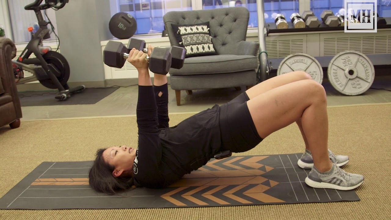 Spice up your glute workout with some Push Presses - YouTube