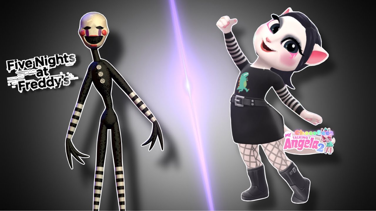 THE PUPPET Dress Up Makeover My Talking Angela 2 0.155 #fnaf #puppet ...