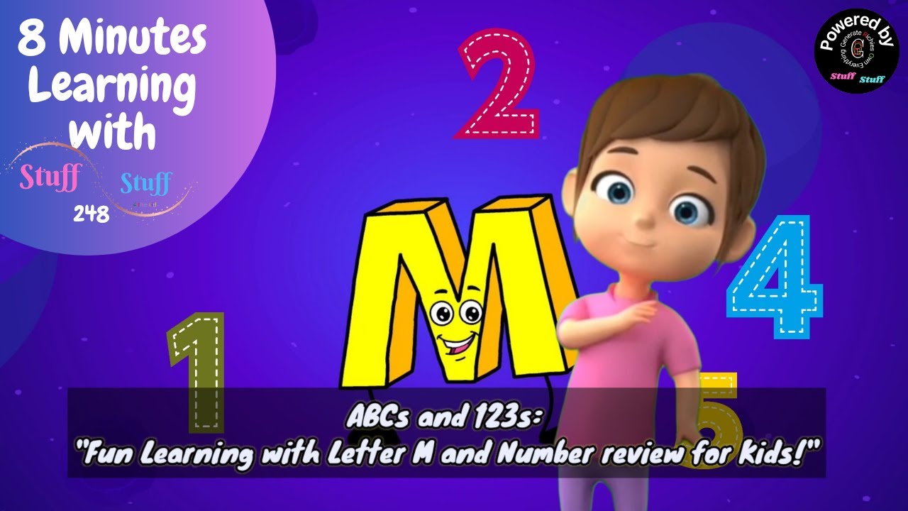 "ABCs and 123s: Fun Learning with Letter M and Number Review for Kids ...