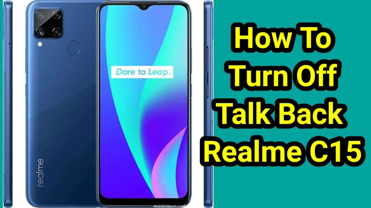 Realme C15 Talkback Off, How To Turn Off Talk back In Realme C15 - YouTube