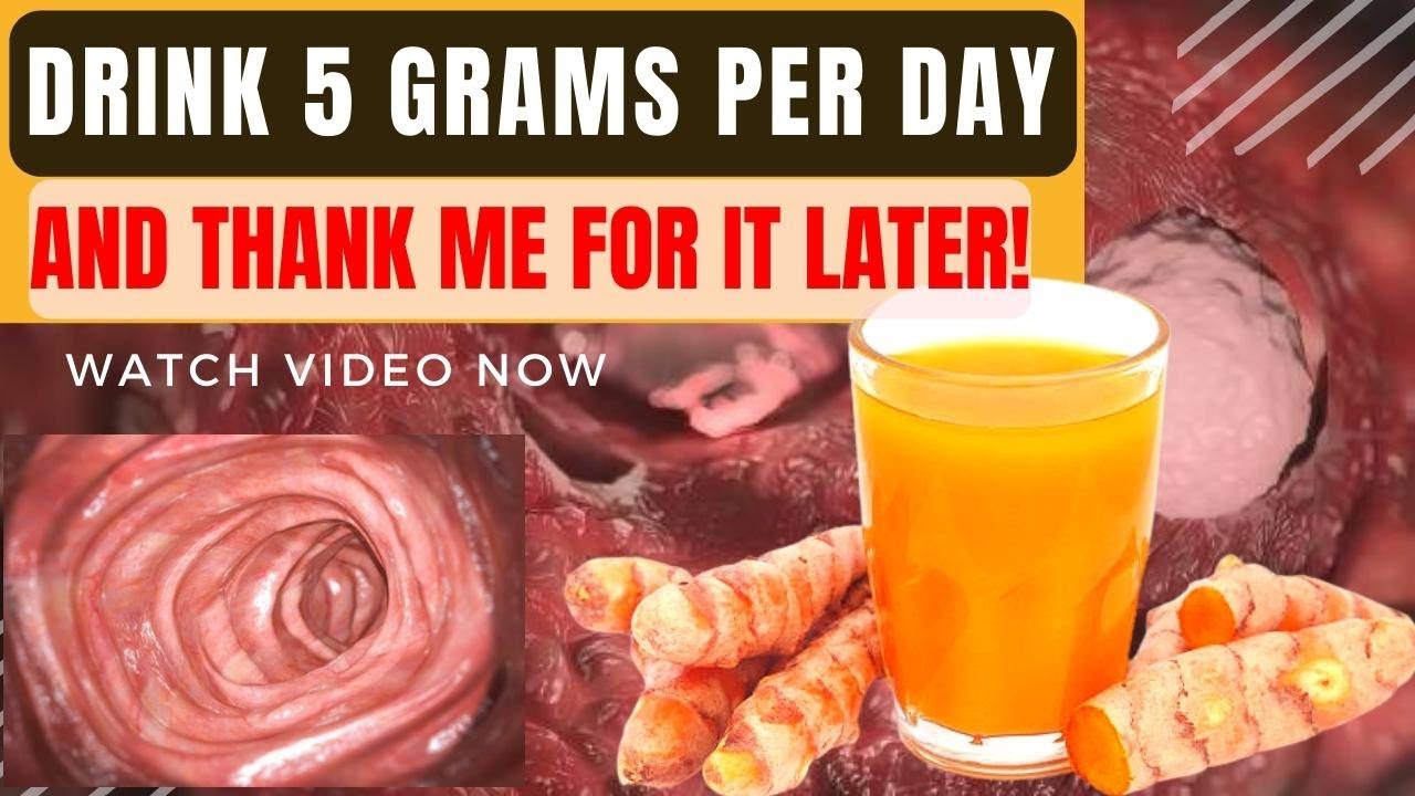 Drink 5 Grams Per Day Turmeric Juice And Thank me for it later! - YouTube
