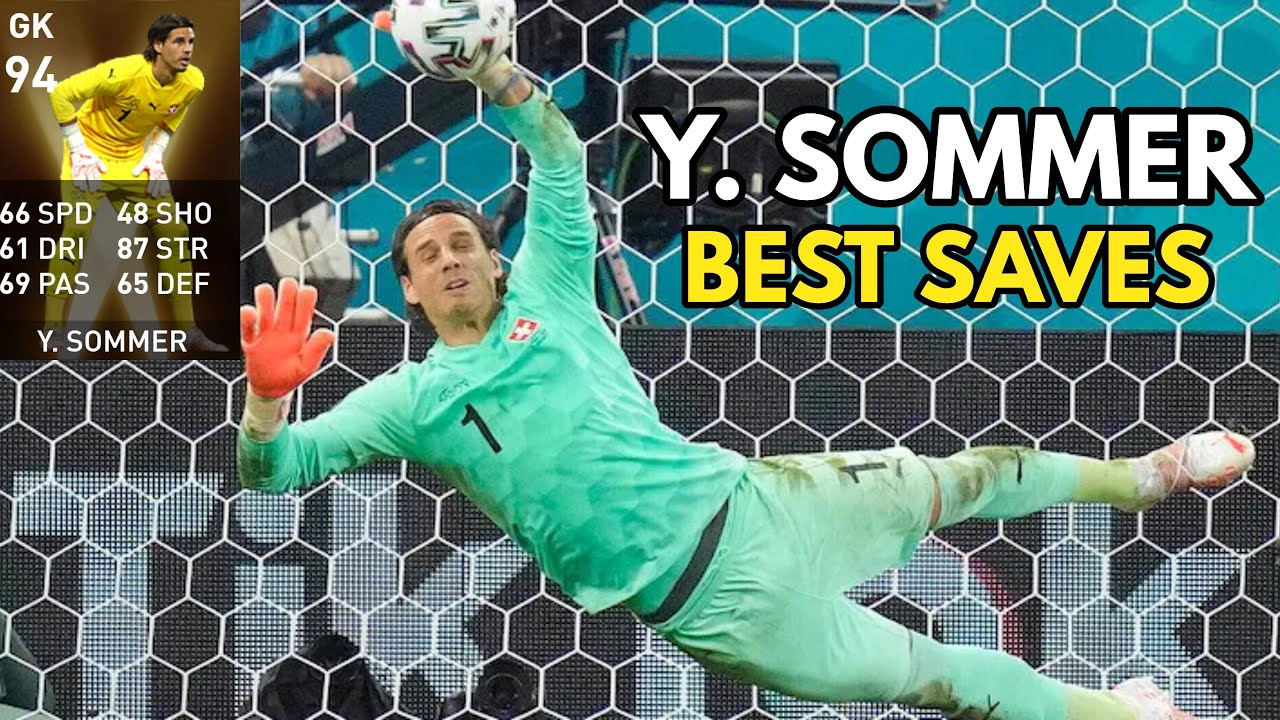 Y. Sommer best saves | 94 rated goalkeeper | PES 2021 mobile - YouTube