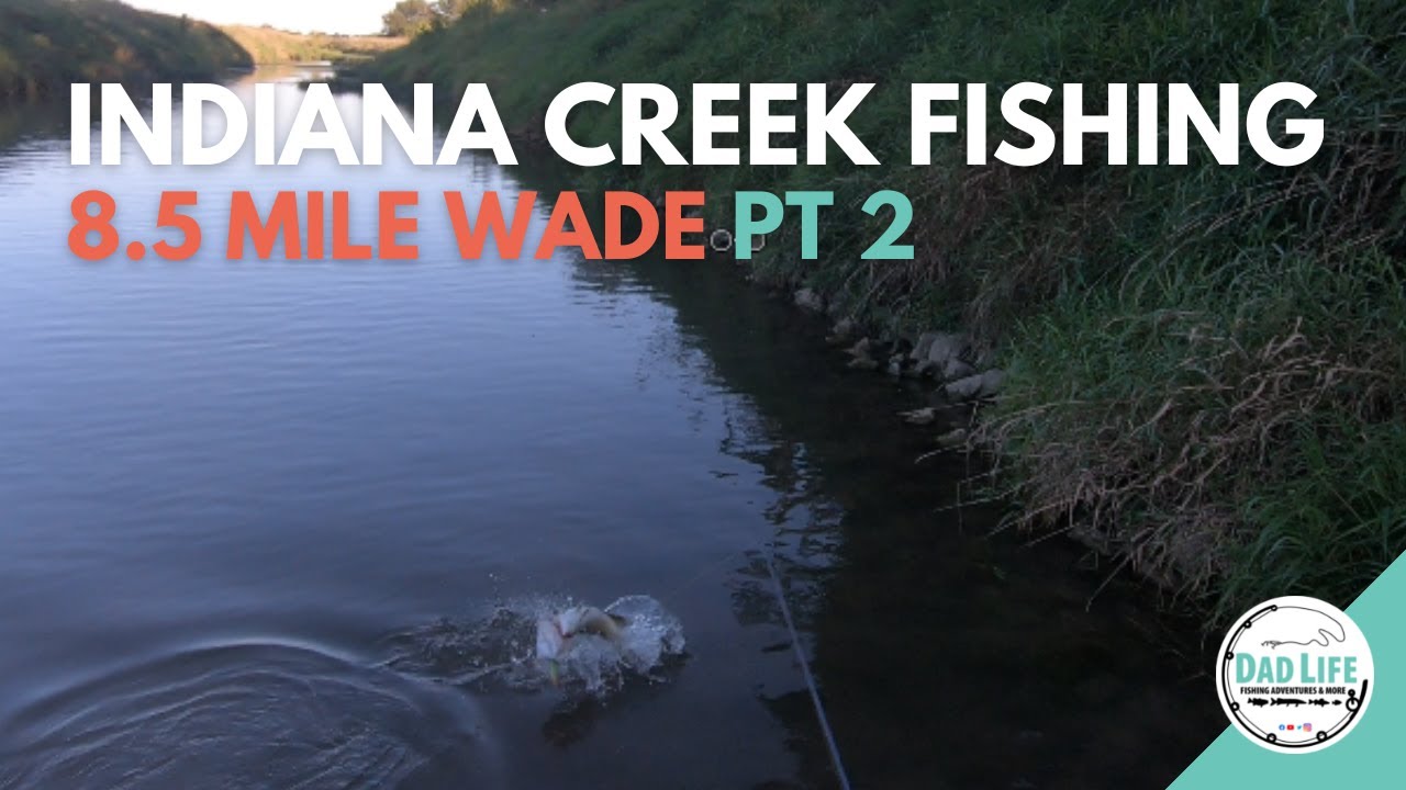 Indiana Creek Fishing - Part 2 - 8.5 Mile Wade - YouTube