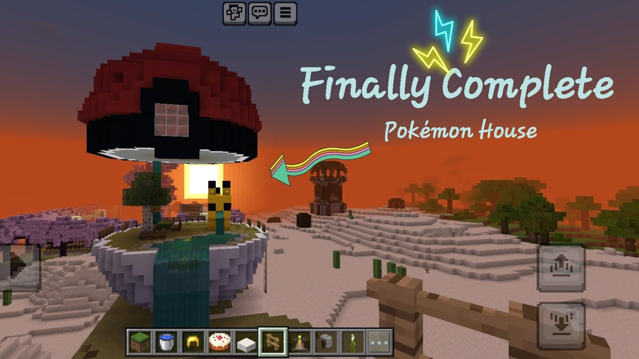 50 Days in Minecraft Creative Mode - Pokémon Ball House Complete! ⚪🔴 ...