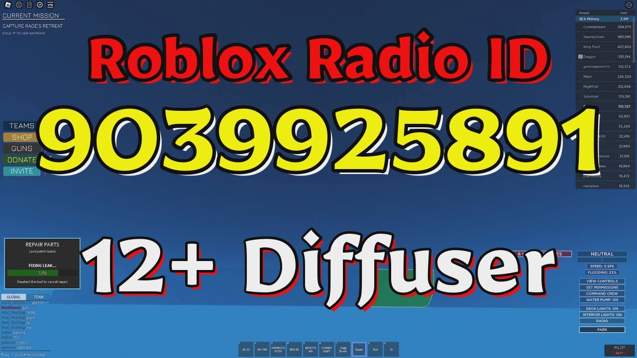 Diffuser Roblox Radio Codes/IDs - YouTube