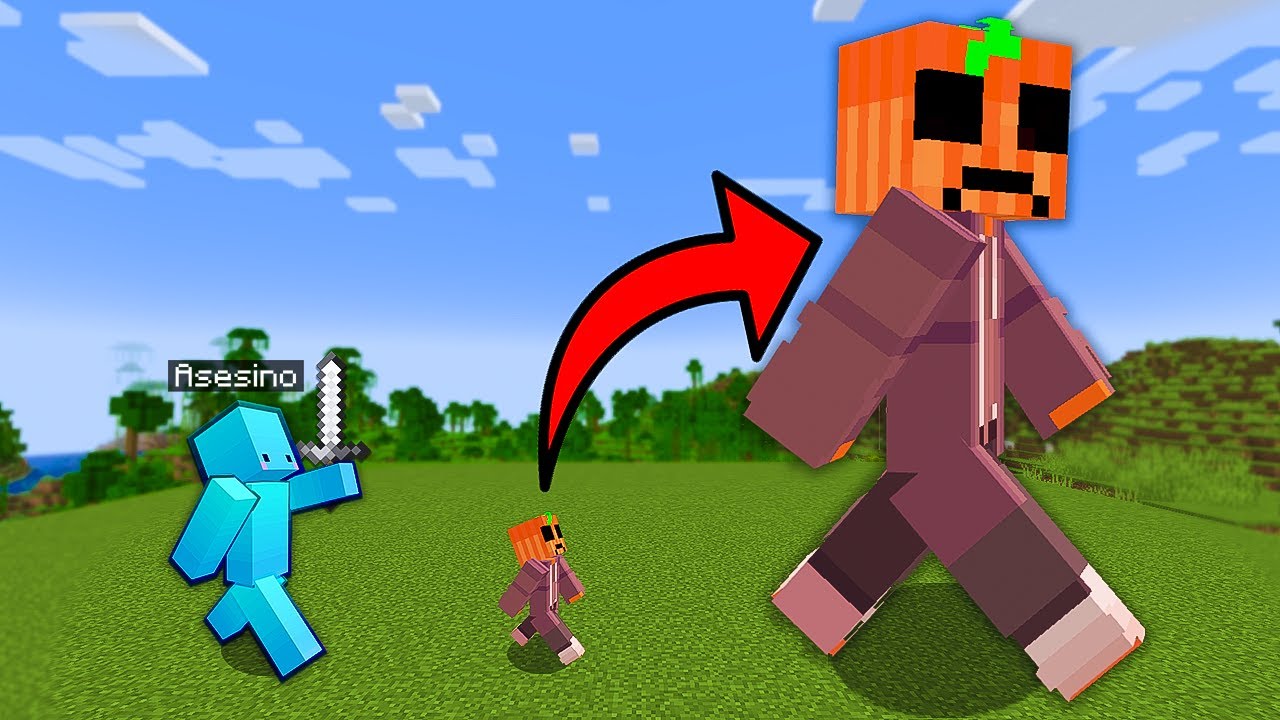 Diminuto Y Gigante Vs Asesino En Minecraft Youtube