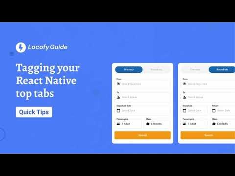 Locofy.ai | Tagging your React Native Top Tabs [Guide] - YouTube