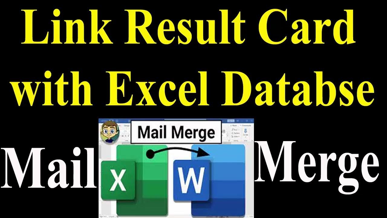 How to link Excel Data base with MS Word - XL Maza - YouTube