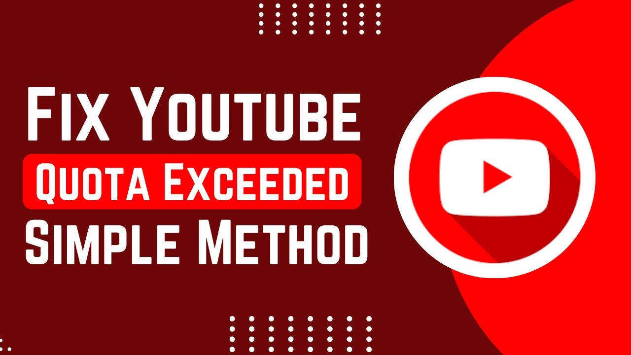 How To Fix Quota Exceeded On YouTube App ! - YouTube