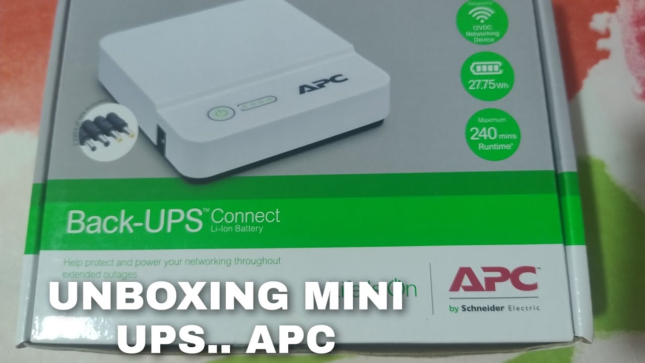 MINI UPS APC DE LA MARCA APC. PARA ROUTER.. - YouTube