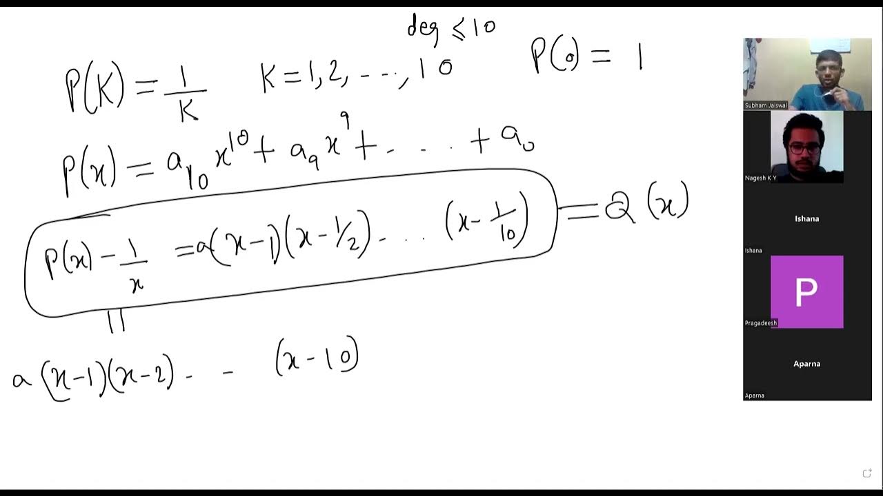 Session 11b: Simple problem solving in polynomials - YouTube