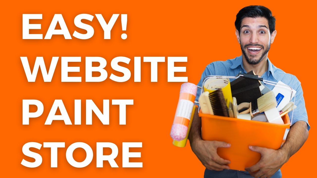 How to Make a Simple Website for a Paint Store - EASY! - YouTube