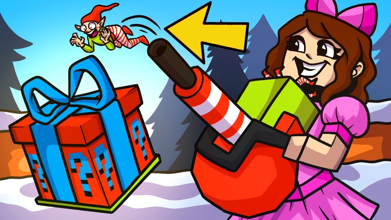 Minecraft: SUPER CHRISTMAS LUCKY BLOCK! (ELF BAZOOKA, PRESENT HAMMER ...