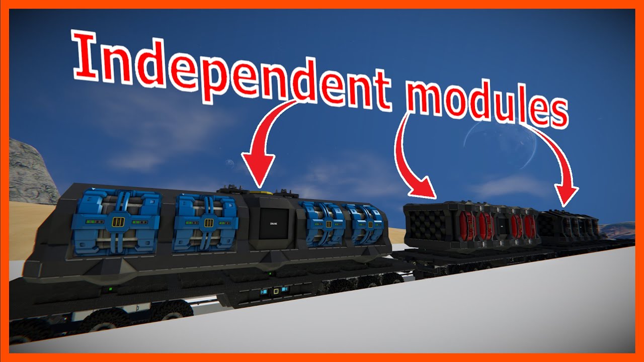 Train Module Concept - Space Engineers - YouTube
