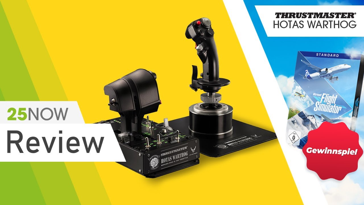 Thrustmaster HOTAS Warthog Review + Microsoft Flight Simulator Gewinnspiel | 25now Review - YouTube