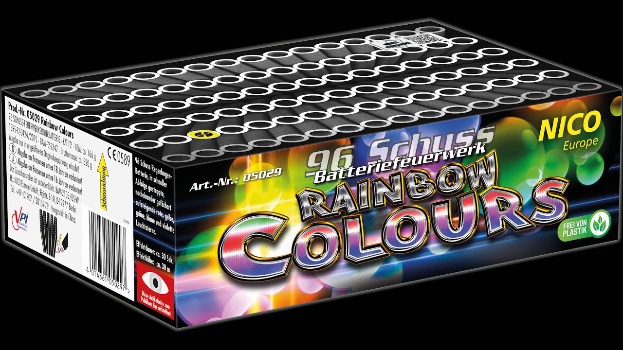 NICO Europe - Rainbow Colours, 96 Schuss - YouTube