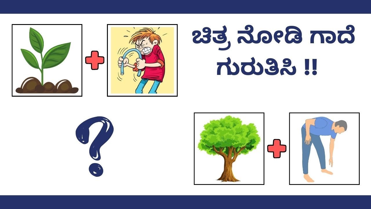 Kannada Gaadegalu / ಚಿತ್ರ ನೋಡಿ ಗಾದೆ ಗುರುತಿಸಿ !! / Guess Kannada ...