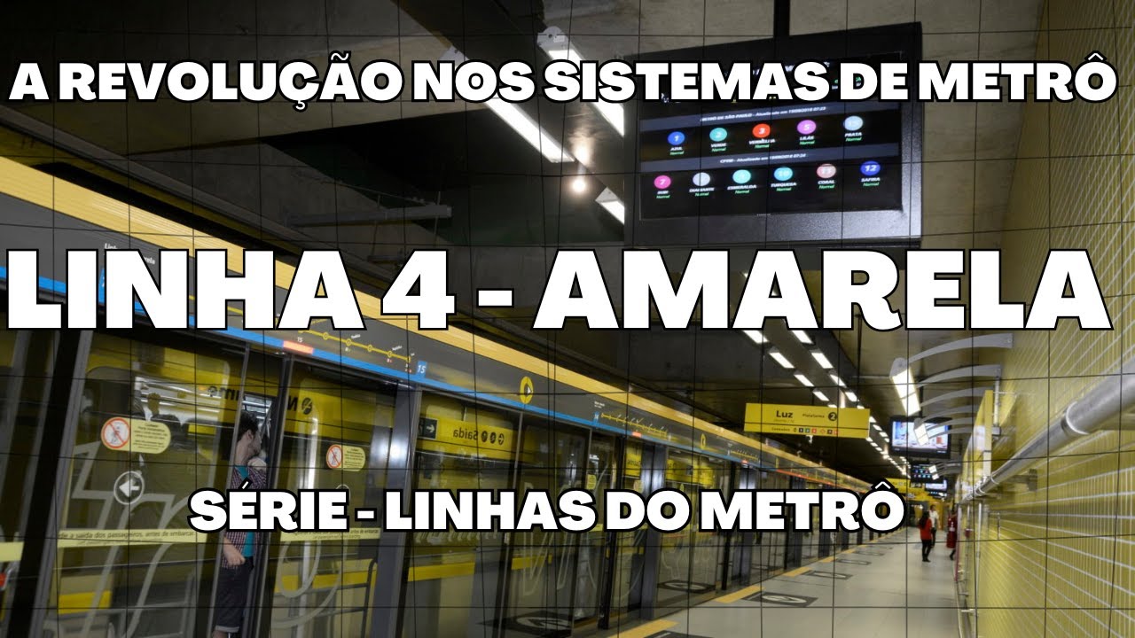 Linha 4-Amarela: A Revolução do Transporte em São Paulo - YouTube