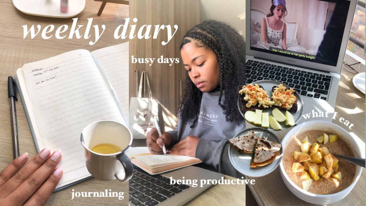 weekly diary ep.1 | a diary of my week, what I eat, journaling, busy ...