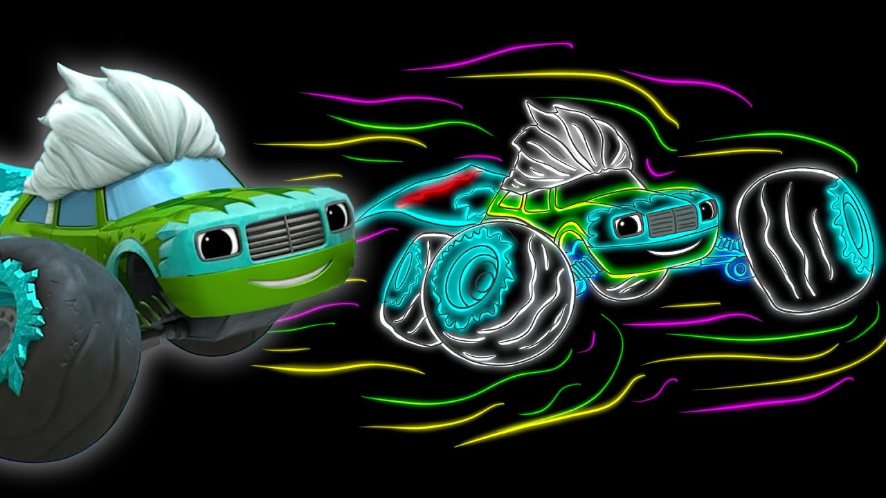 Blaze and the Monster Machines , Super pickle Ice Power - YouTube