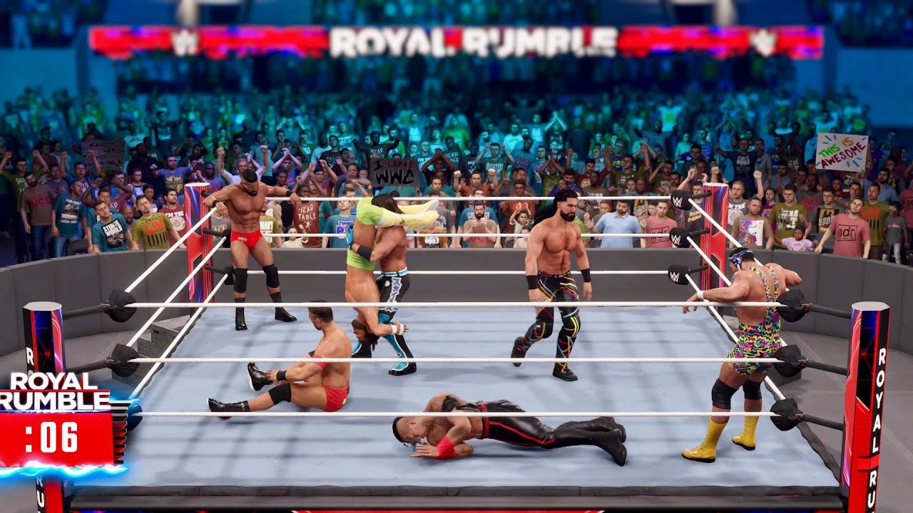 WWE 2K23 Royal Rumble Gameplay - Light Heavyweight Division - YouTube