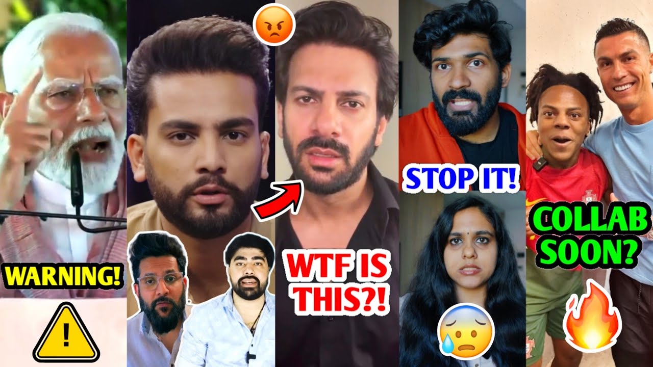WTF is he doing? YouTubers ANGRY! 😡| PM Modi Warning to Pak, Abhi and ...
