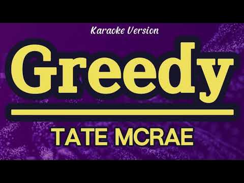 Greedy - Tate McRae (Karaoke) - YouTube