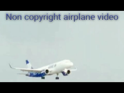 Non Copyright video || Airplane video || aeroplane flying on sky ...