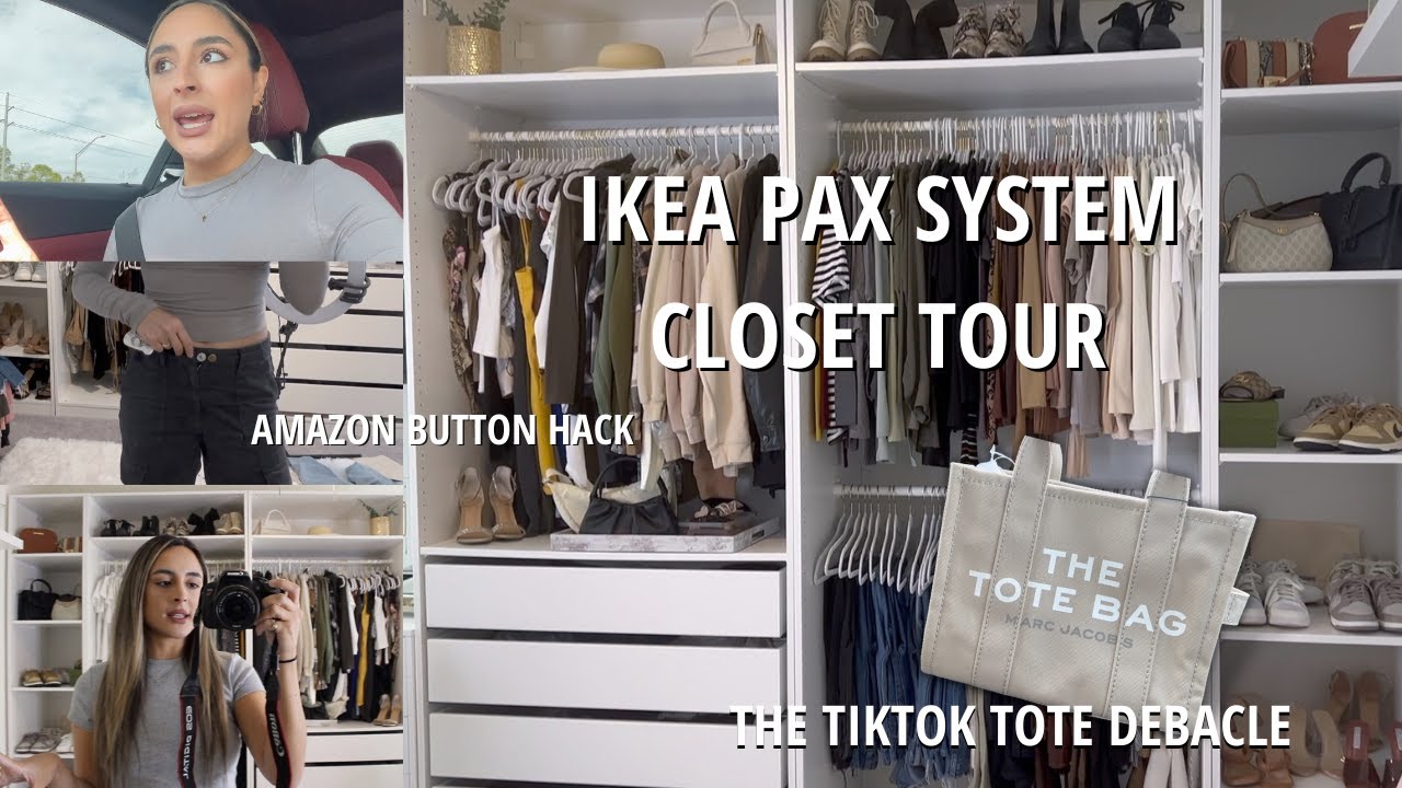 VLOG| IKEA PAX CLOSET ROOM tour, Marc Jacobs tote TikTok debacle, Amazon button hack & more ...