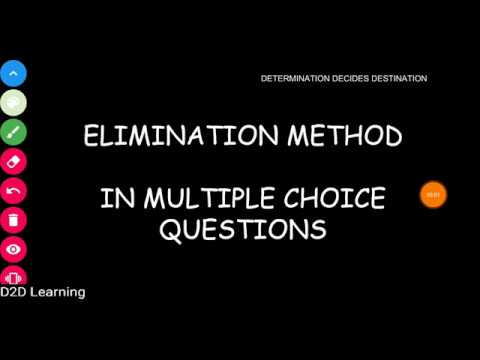 Elimination method in Multiple Choice Questions - Fetch maximum marks ...