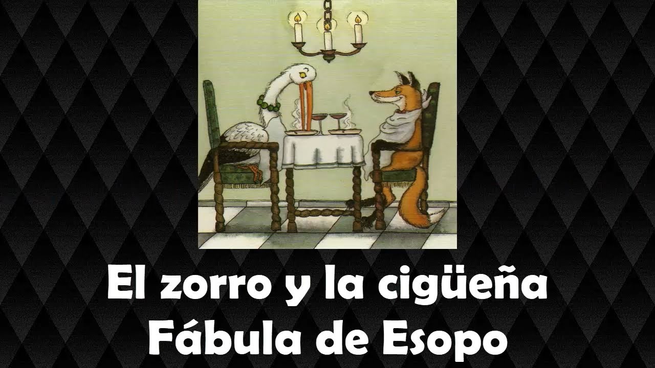El zorro y la cigüeña - Fábula de Esopo - YouTube