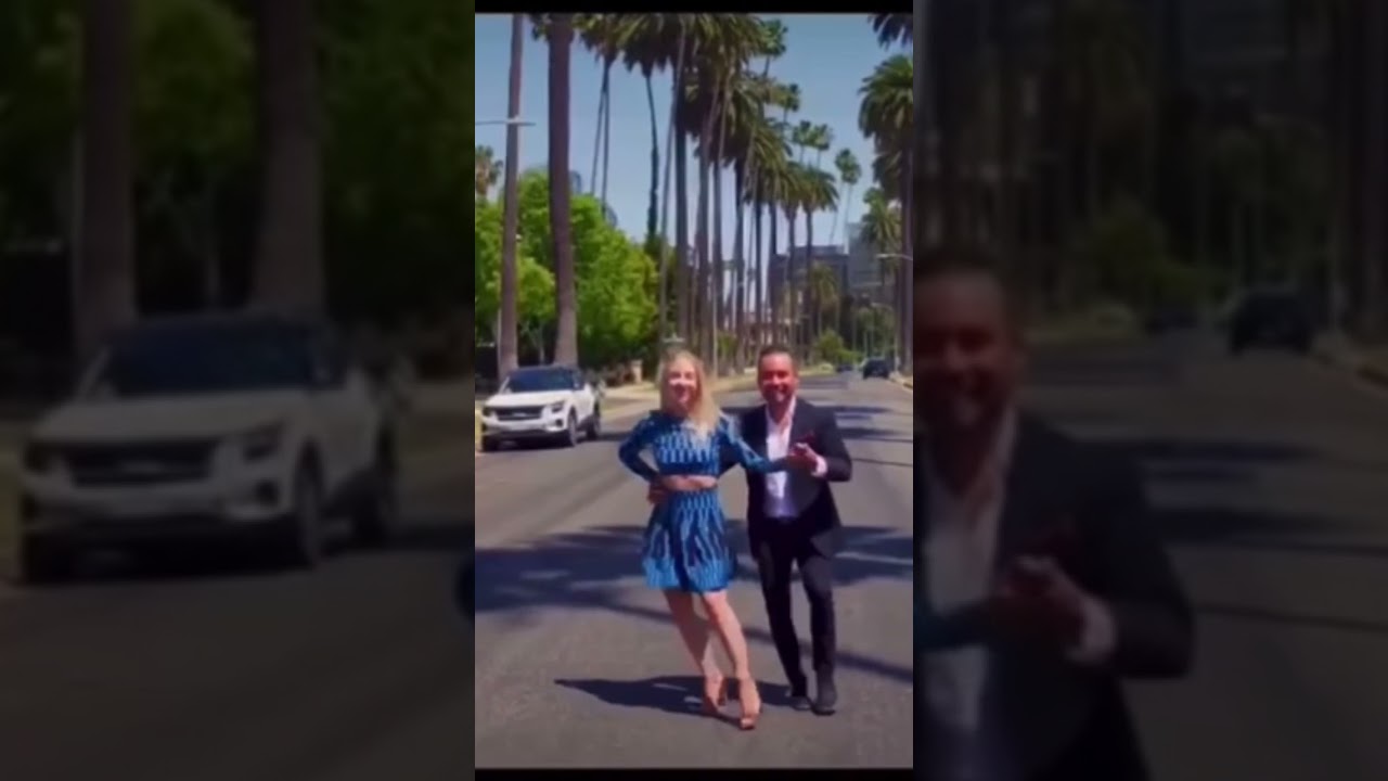 Dancing Salsa with Suzannah Ruth in the streets of Beverly Hills - YouTube