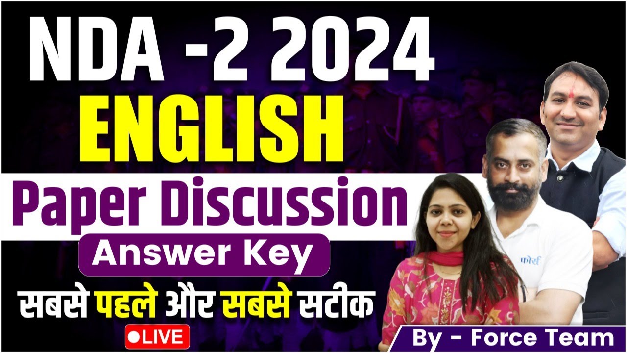 NDA 2 2024 english answer key 🔥| nda 2 2024 English answers |🔴 nda 2024 ...