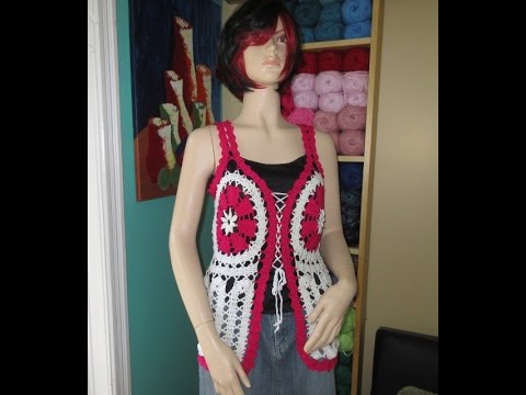 Crochet bruges lace summer blouse Rubidalia - with Ruby Stedman - YouTube