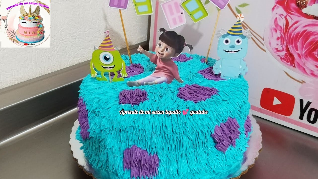 cómo hacer un pastel de Monster inc | Monsters Inc cake | torta de ...