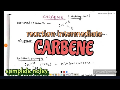 |Carbene|Reaction intermediate| |complete organic chemistry notes ...