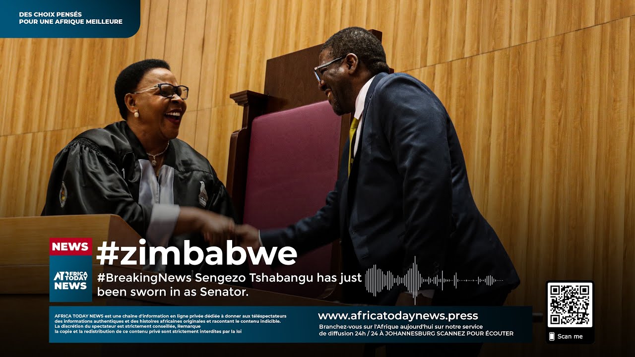 Sengezo Tshabangu officially Sworn in as Senator - YouTube