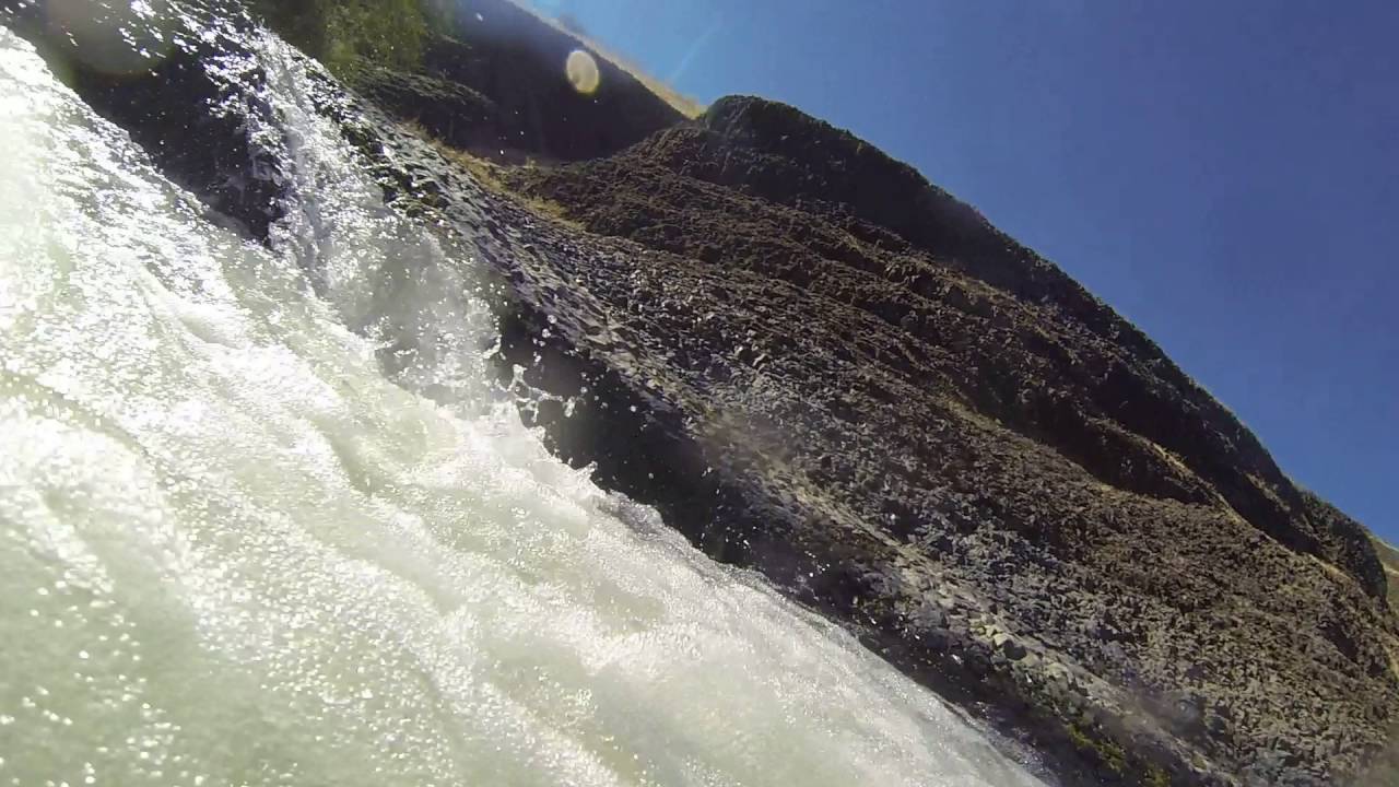 White river Oregon natural water slides - YouTube